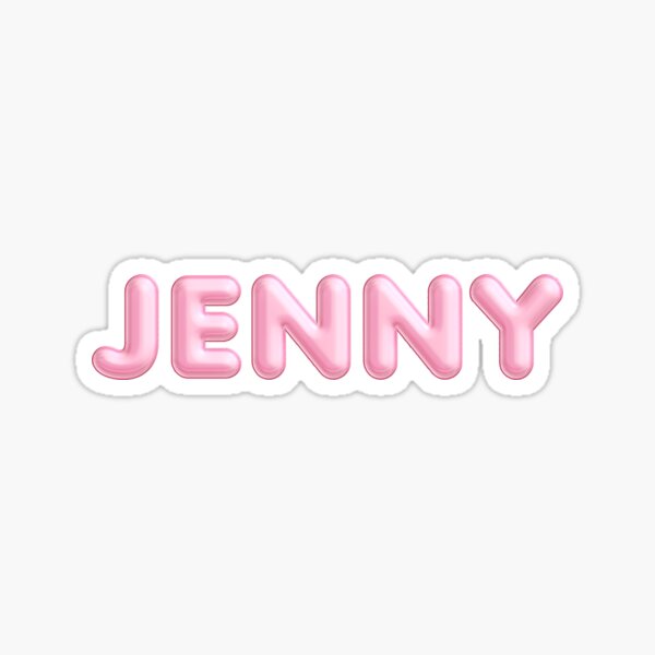 "Balloon Foil 3D | Jenny Name Label" Sticker for Sale by NafilNafiz ...