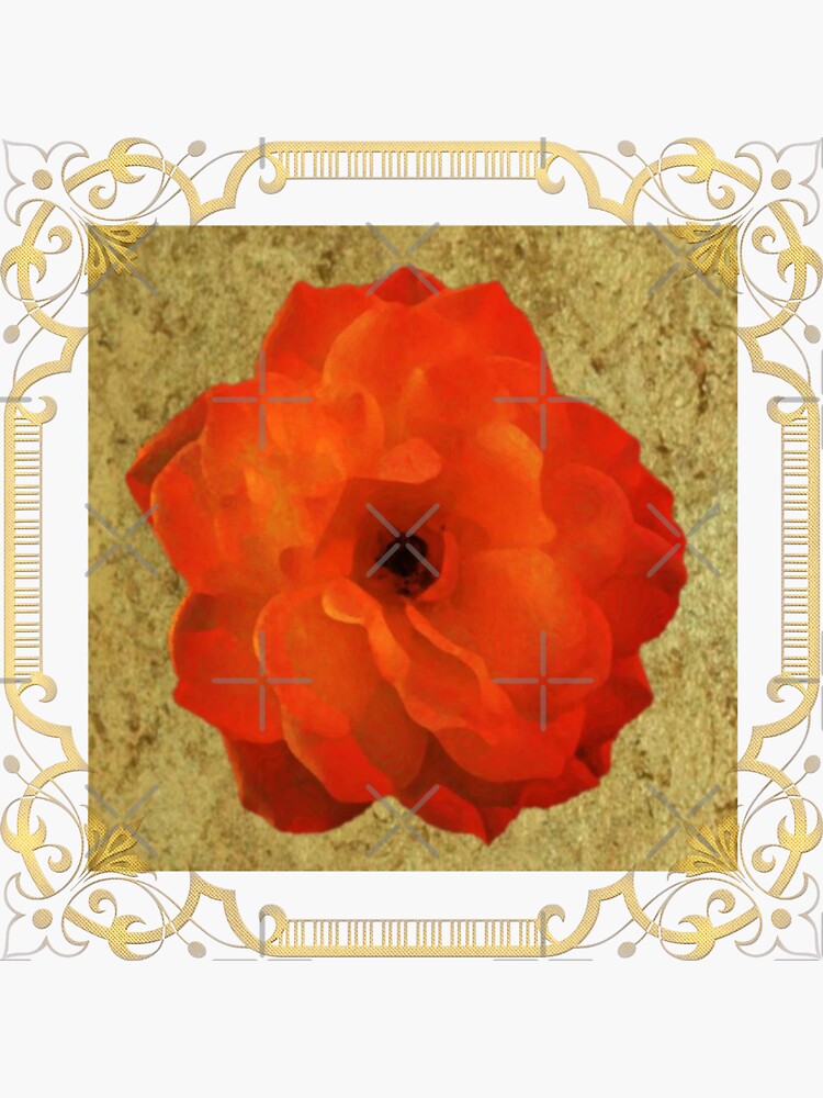 "Timeless Elegant 24 Karat Gold Flower." Sticker for Sale by ...