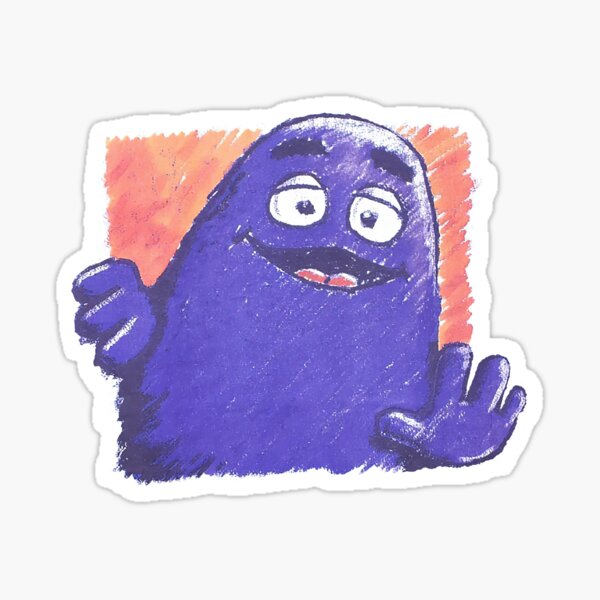 "90s mcdonalds grimace" Sticker for Sale by TracyHerron | Redbubble