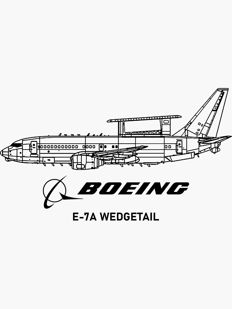 "E-7A Wedgetail AEW&C" Sticker for Sale by JamesJaggs | Redbubble