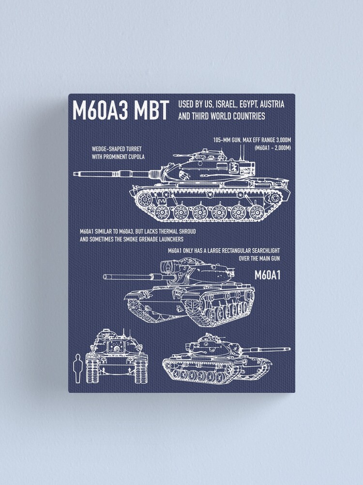 "M60A3 Patton Army Tank Blueprint Recognition Blueprints Diagrams ...