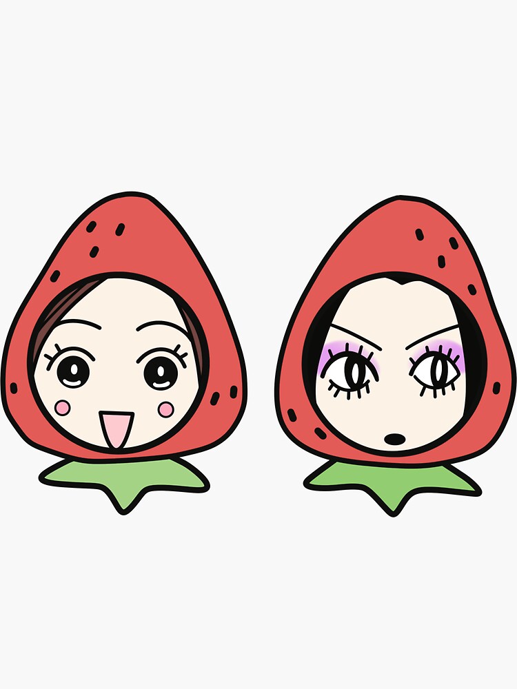 "nana and hachi strawberry" Sticker by yunicho | Redbubble