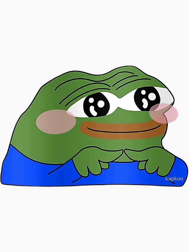 "Emote PEPO SHY" Sticker for Sale by kapkoo | Redbubble