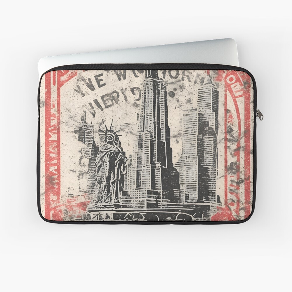 "New York City, Stamp Art" Sticker for Sale by Mingulica | Redbubble