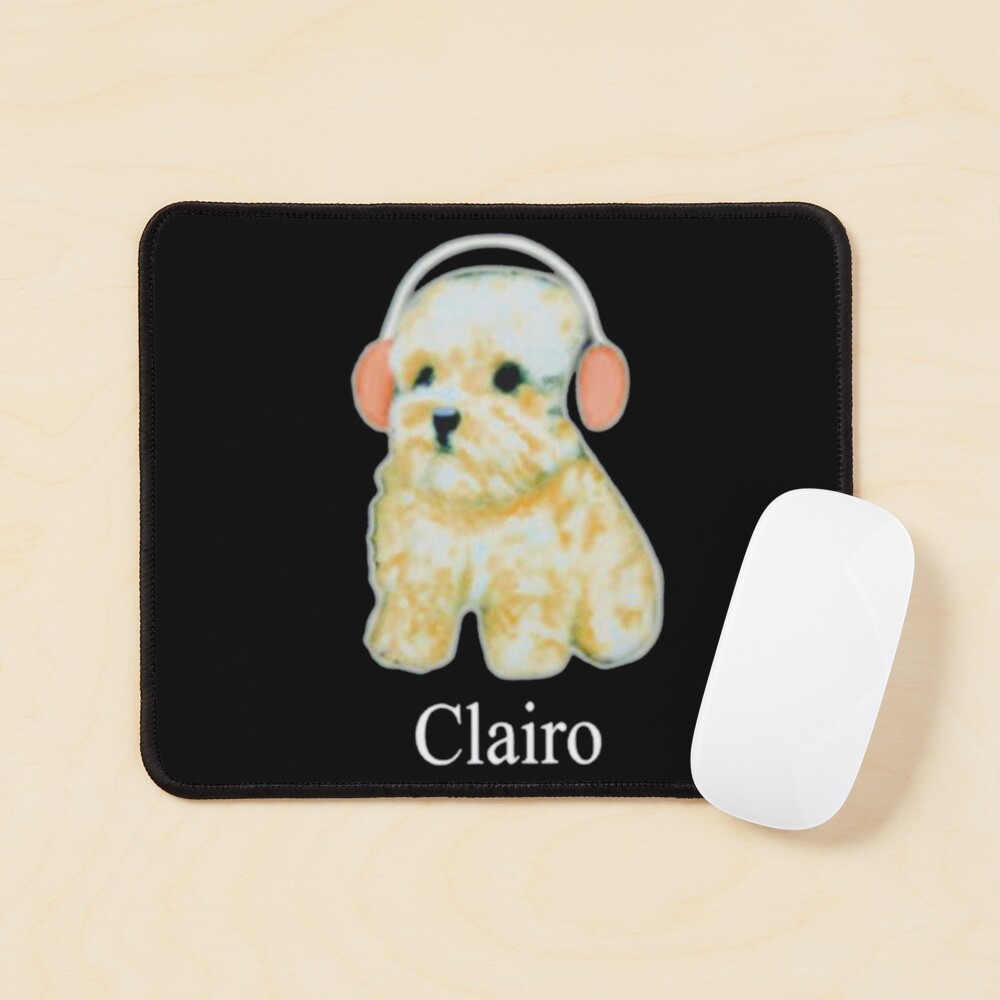 "Clairo dog hoodie - Clairo dog with headphones puppy" Sticker for Sale ...