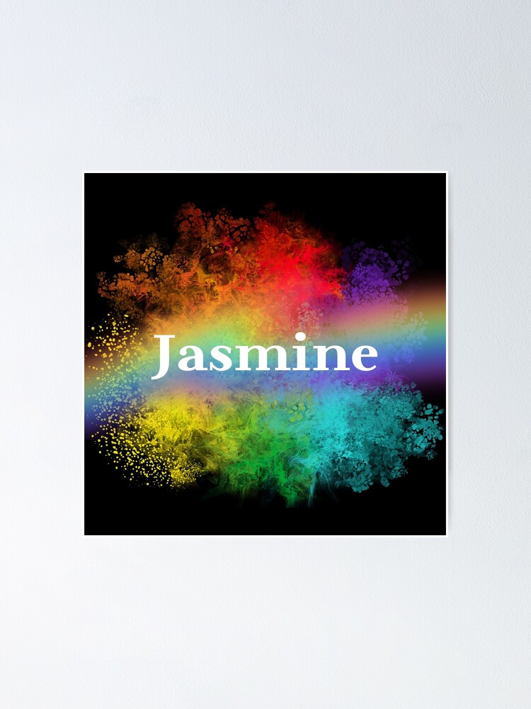 "Jasmine | Jasmine Pride Rainbow Name | LGBTQIA+ Pride Color" Poster for Sale by ShroomMagic ...