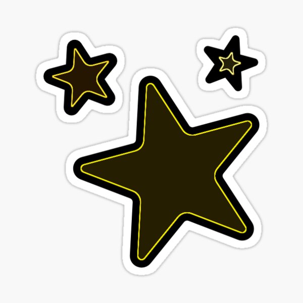 "Stars!" Sticker for Sale by UrTshirt | Redbubble