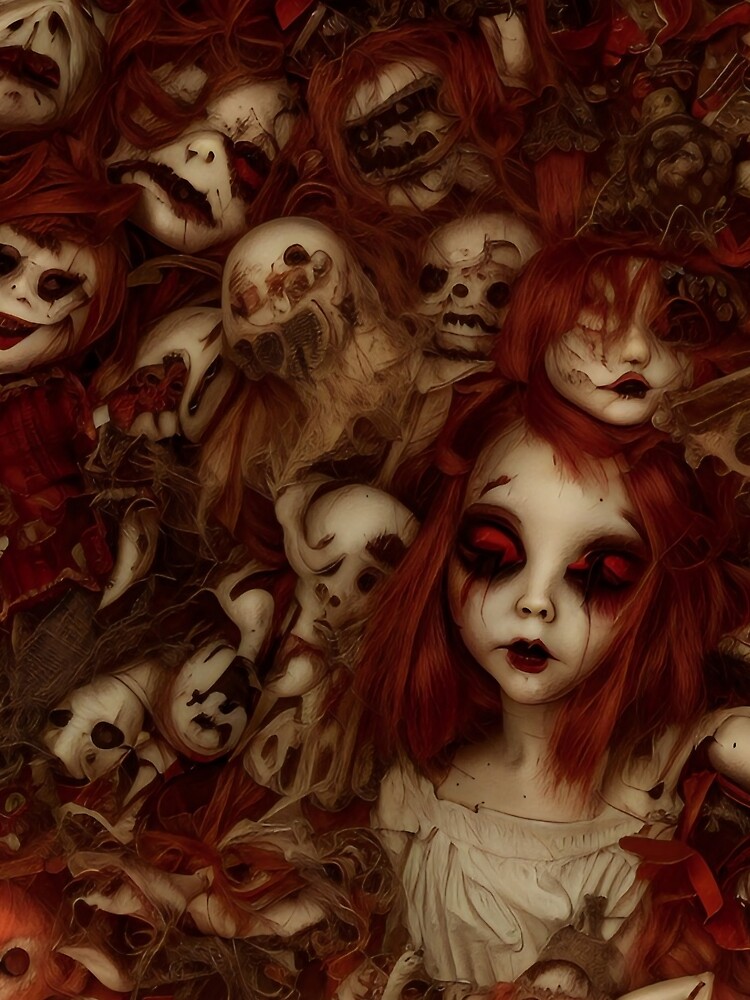 "Dolls’ sinister tea party" Graphic T-Shirt for Sale by Glenbobagins ...