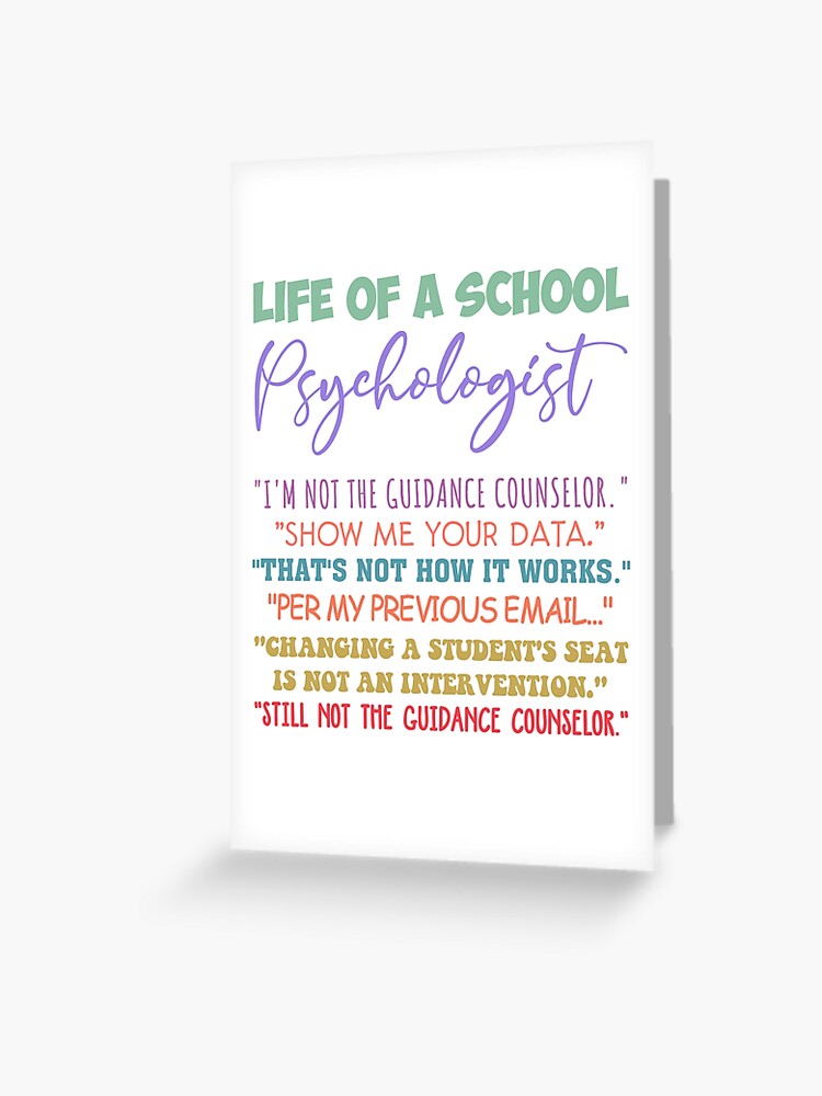 "Life Of A School Psychologist Gifts For Women Men, National ...