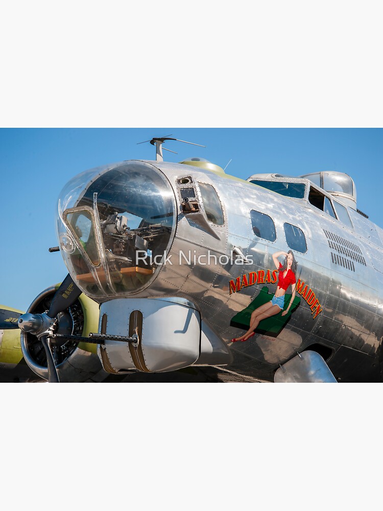 "Boeing B-17G Flying Fortress" Sticker for Sale by Rick Nicholas ...