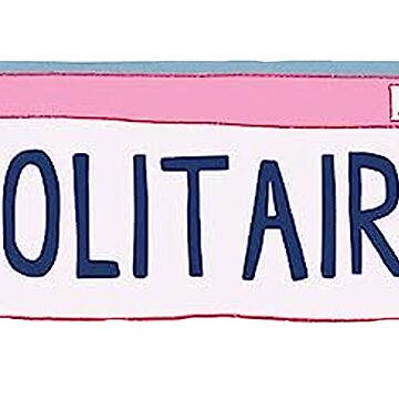 "SOLITAIRE BY ALICE OSEMAN BOOK" Sticker for Sale by Therandomreader ...