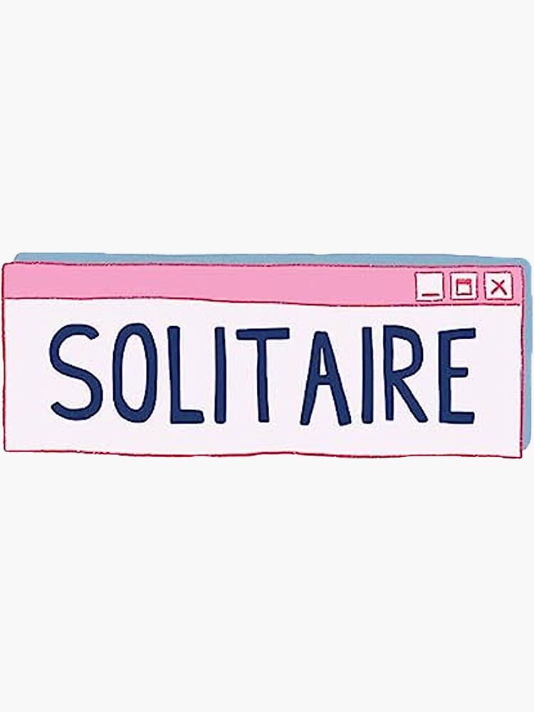 "SOLITAIRE BY ALICE OSEMAN BOOK" Sticker for Sale by Therandomreader ...