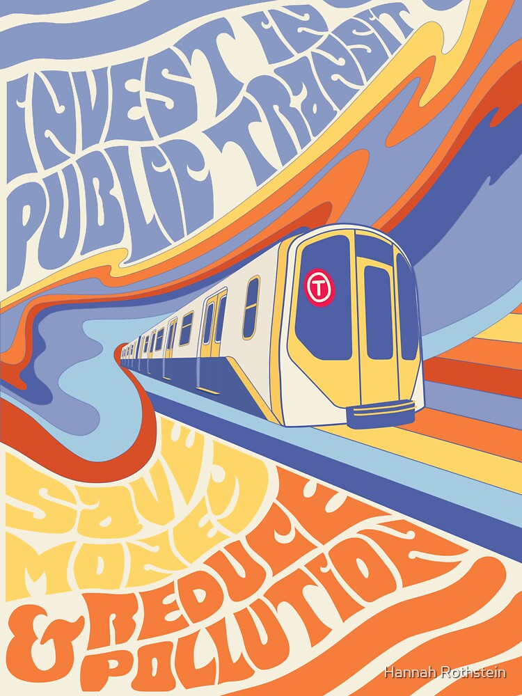 "Public Transit Poster" Sticker for Sale by HRothstein | Redbubble
