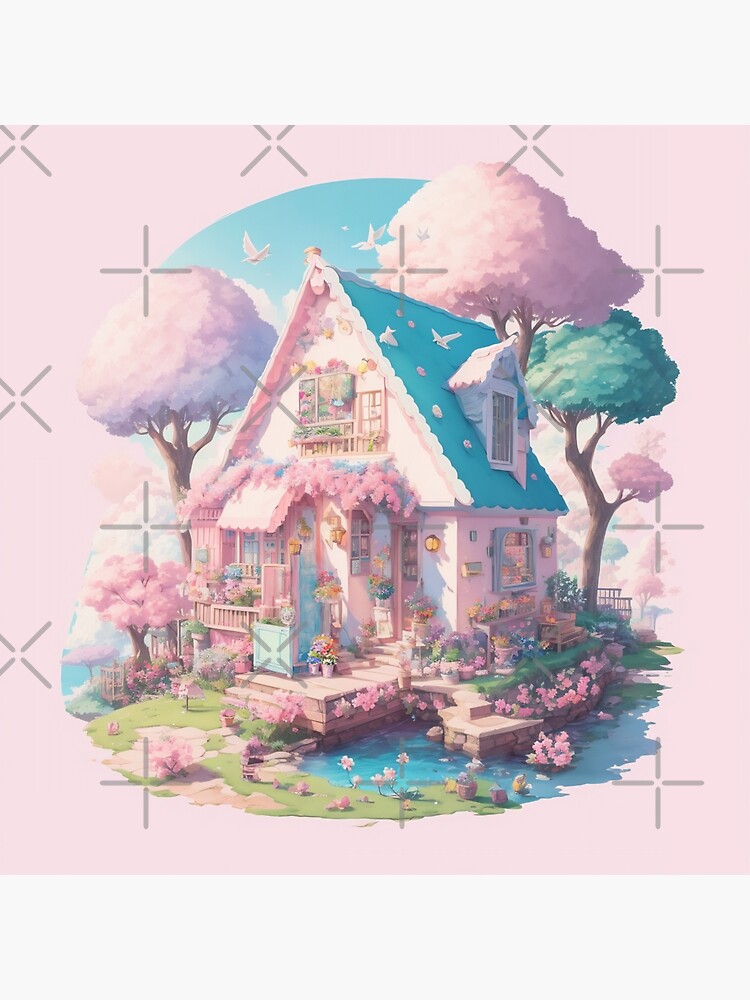 "Cute sweet home" Sticker for Sale by Neranchara | Redbubble