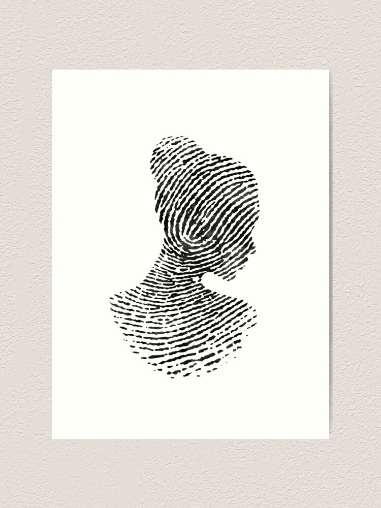 "Fingerprint Portrait" Art Print by douglashand | Redbubble