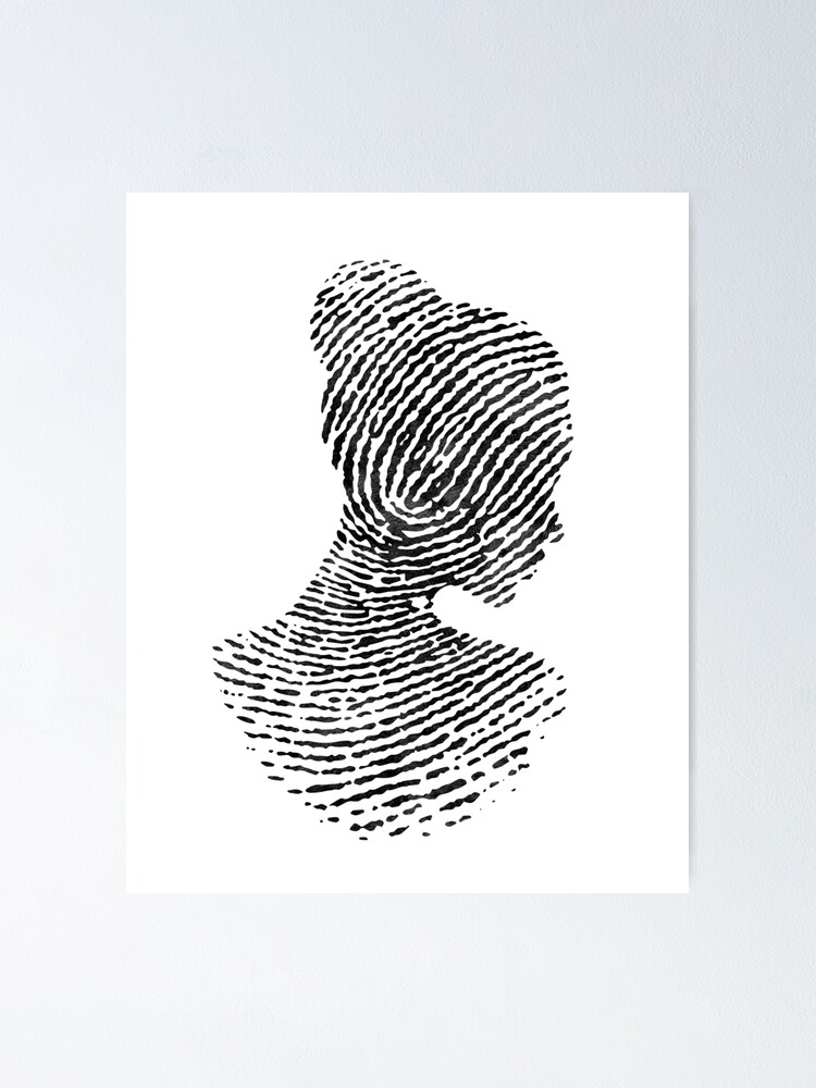 "Fingerprint Portrait" Poster by douglashand | Redbubble