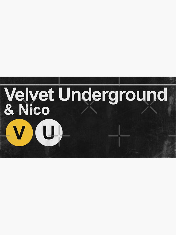 "Velvet Underground | NYC Subway Sign" Sticker for Sale by ...