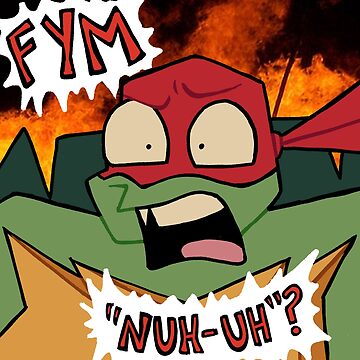 "FYM NUH UH" Sticker for Sale by SpicyApplePie | Redbubble