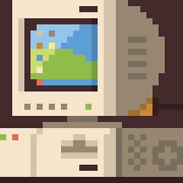 "pc pixel art" Sticker by minimalgoldn | Redbubble