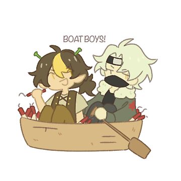 "Boat Boys! - Double Life SMP" Sticker for Sale by zzzishu | Redbubble