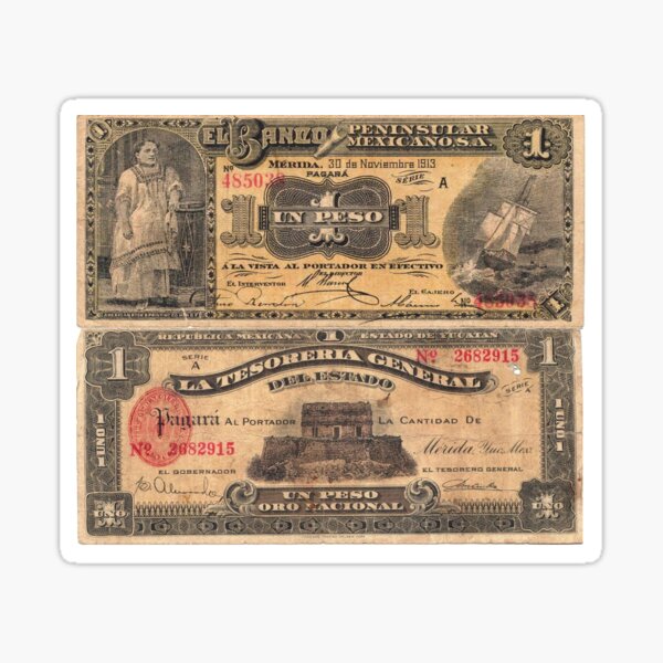 "Pesos Mexicanos" Sticker by ojab3 | Redbubble