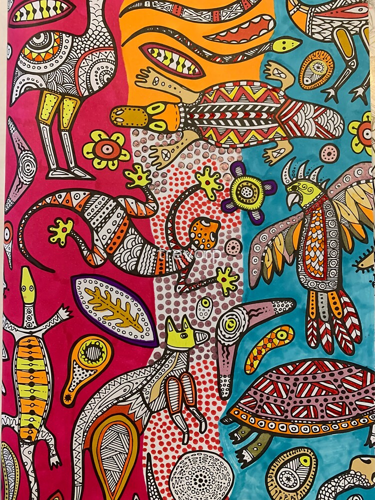 "INDIGENOUS ANIMALS" Sticker for Sale by trevorp | Redbubble