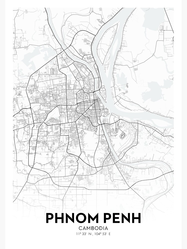 Phnom Penh City Map Cambodia, Phnom Penh Capital City, Pinned On