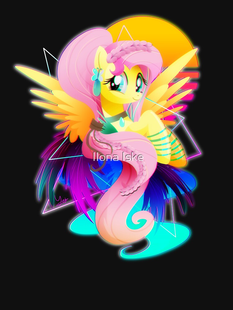 "Synthwave Fluttershy" T-shirt for Sale by TornadoTwist | Redbubble ...