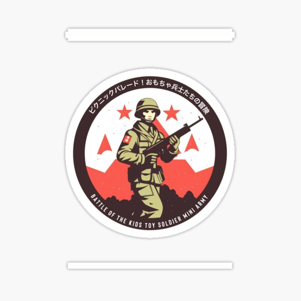 "Battle of the Kids Toy Soldier Mini Army Two!" Sticker for Sale by ...