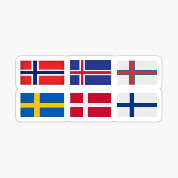 "Vintage Scandinavia flag, Nordic countries maps, Northern Europe Flags ...