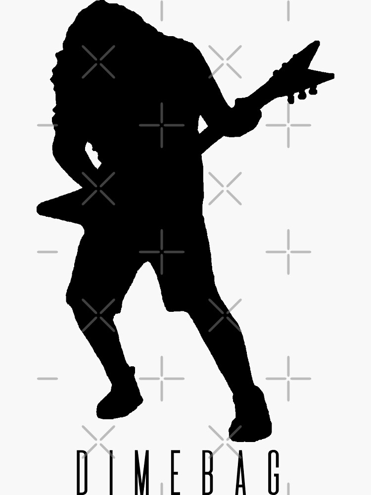 "dimebag" Sticker for Sale by T-P-W | Redbubble
