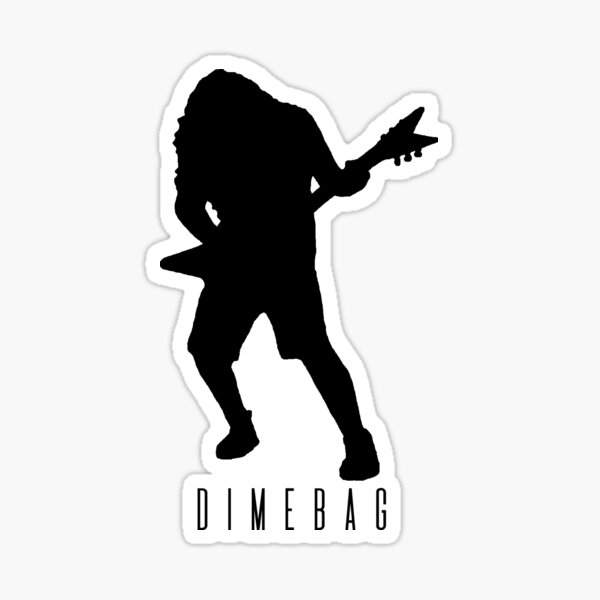 "dimebag" Sticker for Sale by T-P-W | Redbubble