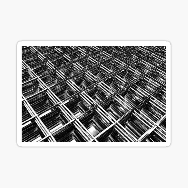 "Rebar On Rebar - Industrial Abstract" Sticker for Sale by Karen ...
