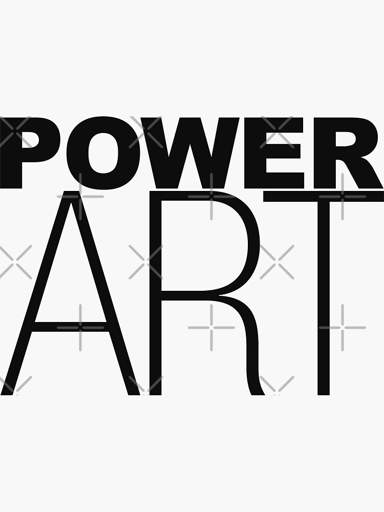 "PowerArt" Sticker for Sale by GuilleAlfonsin | Redbubble
