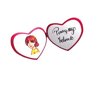 Penny My Beloved” Stardew Valley Heart Locket Meme" Sticker for Sale by ...