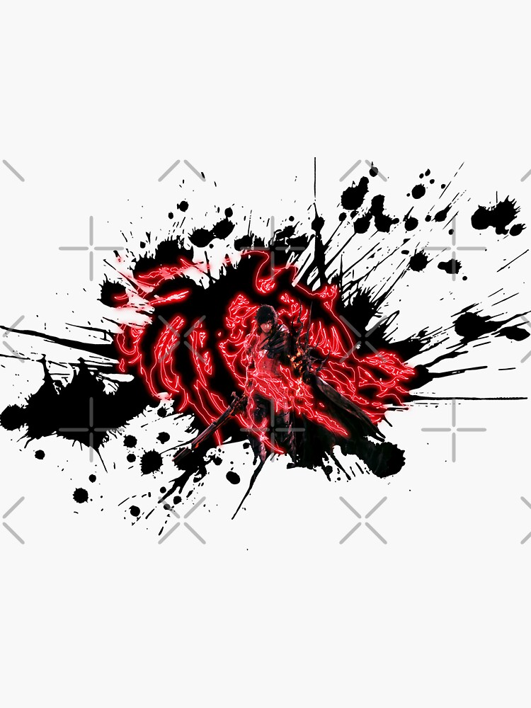 "Neon Phoenix Splatter - FF Art" Sticker for Sale by Cvera7 | Redbubble