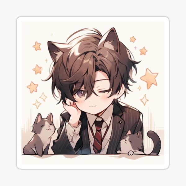 "Jumin Han Cat Sticker (Mystic Messenger)" Sticker for Sale by ...