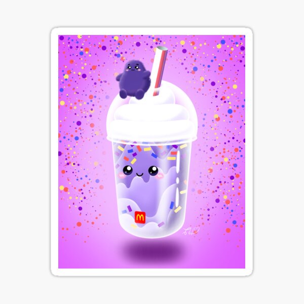 "Cute Grimace Shake" Sticker for Sale by Tiffknights | Redbubble