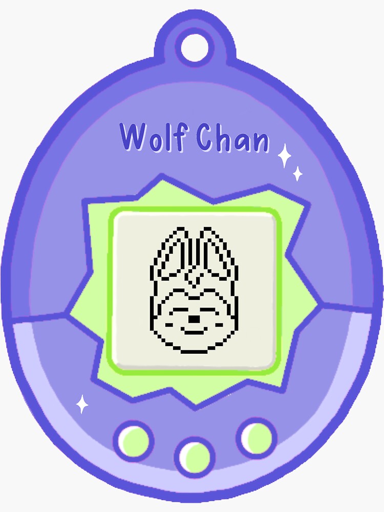 "Tamagotchi Wolf Chan - Bang Chan - Stray Kids" Sticker by mrnart27 ...