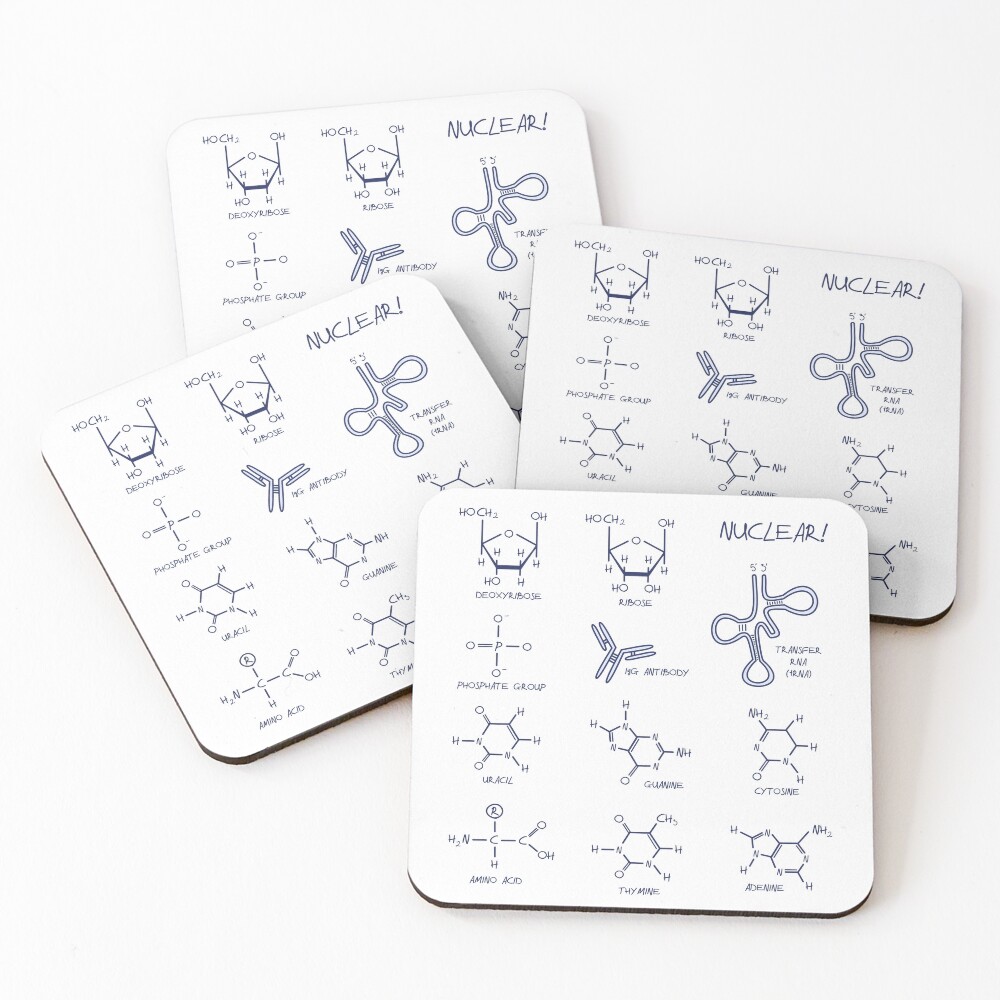"Nucleic Acid and Protein Structures" Sticker for Sale by squidego ...