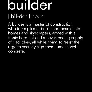 "Builder Definition" Greeting Card for Sale by Merchgard | Redbubble