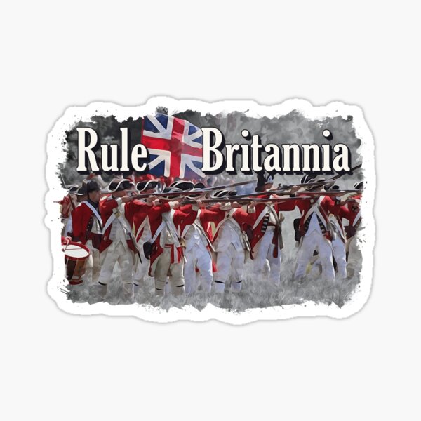 "Rule Britannia" Sticker for Sale by casualsofficial | Redbubble