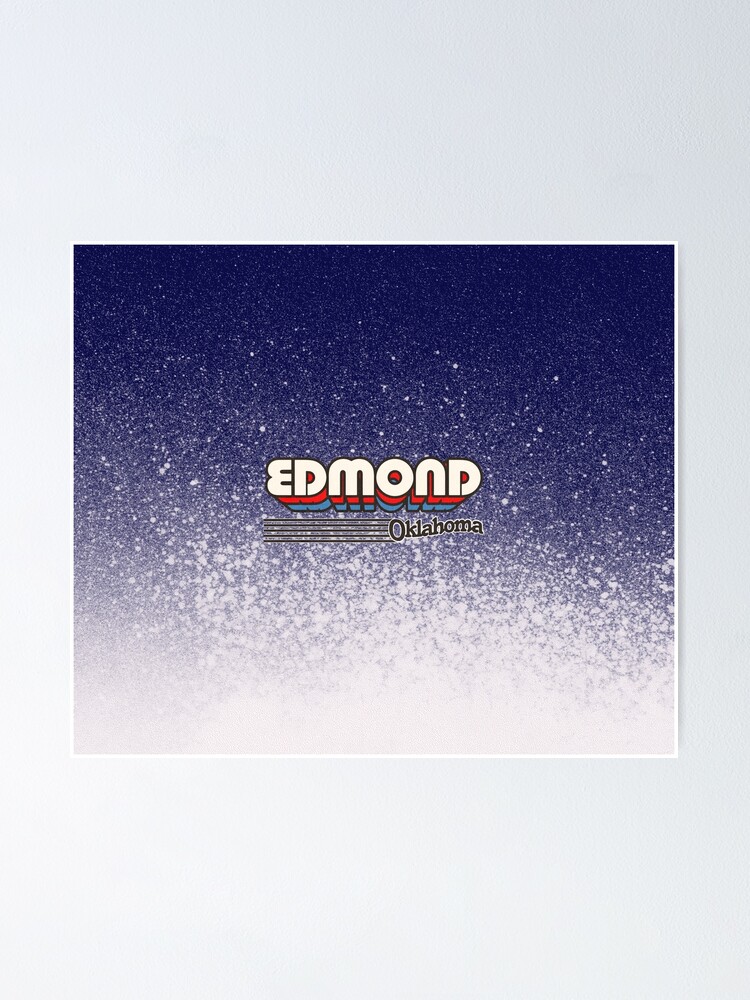 "Edmond, Oklahoma | Retro Stripes" Poster by retroready | Redbubble