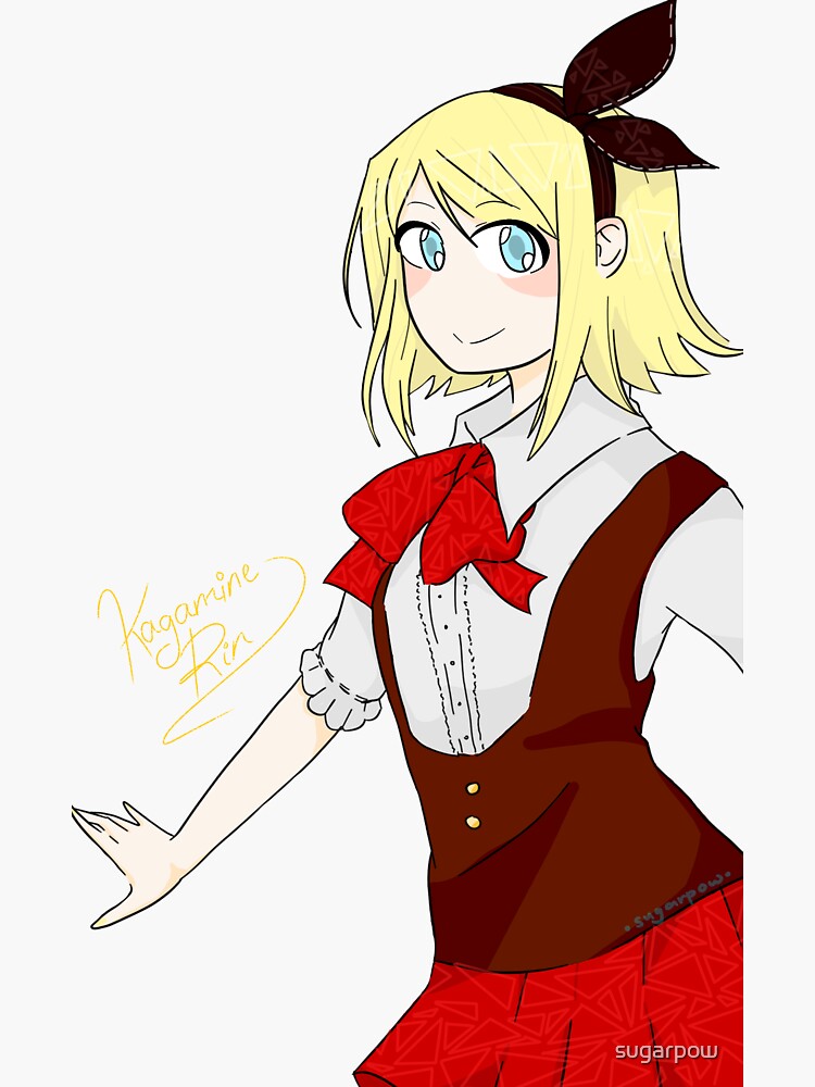 "Kagamine Rin" Sticker for Sale by sugarpow | Redbubble