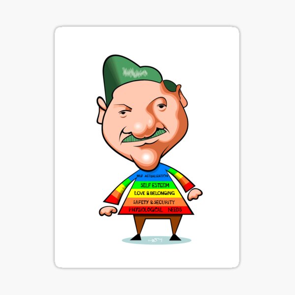 "Abraham Maslow, US psychologist (C038/9545)" Sticker for Sale by ...