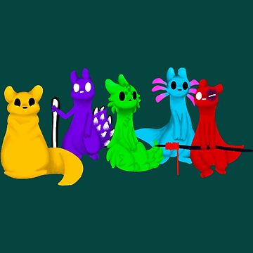 "Rain World DOWNPOUR characters " Sticker for Sale by CooperBryant ...