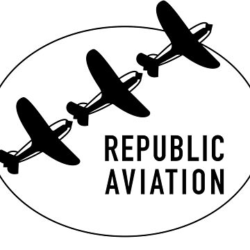 "Republic Aviation Vintage American Aircraft Logo" Sticker for Sale by ...