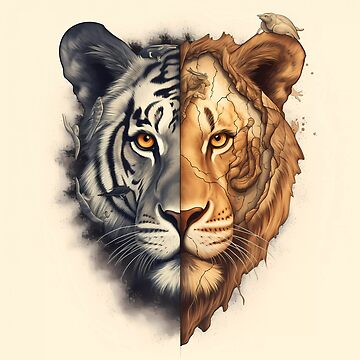 Half Lion Half Tiger Half Lion Half Tiger Hi Res Stock Photography And