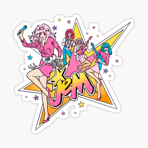 "80s Jem - Star" Sticker for Sale by FunnehGacha | Redbubble