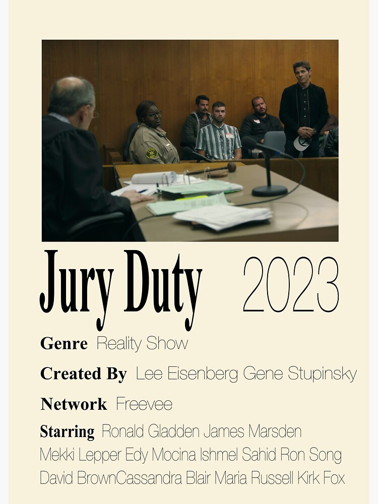 "Jury Duty Poster" Sticker for Sale by tlee322 | Redbubble
